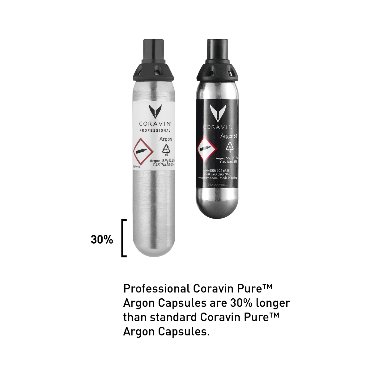 Coravin Pure™ Argon Pro Capsules 6 pack — Winesbio